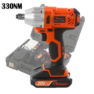 China Llave de esfuerzo de torsión con pilas de los 330N.M Cordless Impact Wrench 20V en venta