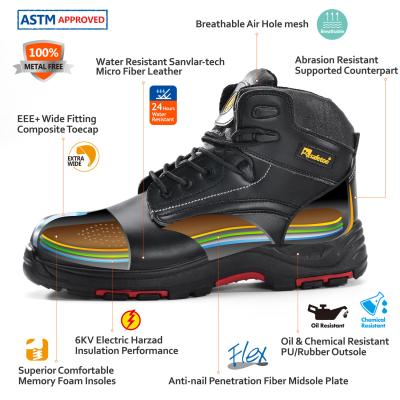 Cina Stivali compositi compositi impermeabili di sicurezza di Toe Work Boots Ultra Lightweight degli uomini di ASTM in vendita