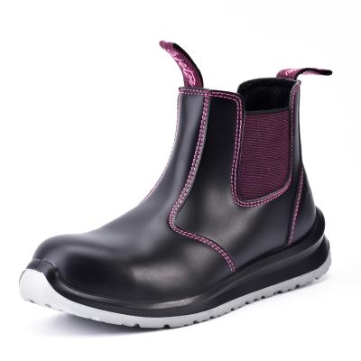 Cina Le scarpe di sicurezza di M-8025FM funzionano l'acciaio di cuoio Toe Boots Womens degli stivali S3 SRC in vendita