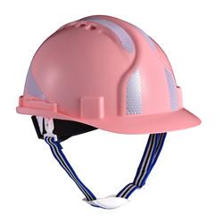 China Equipamentos de segurança cor-de-rosa do local de trabalho do capacete 285mm do trabalho da segurança do canteiro de obras de 4/6 de ponto à venda