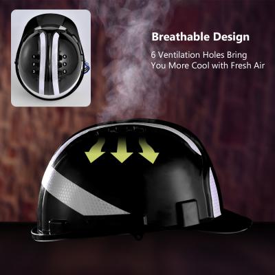 Cina ABS nero Shell del casco del lavoro della costruzione CE EN397 di colori di 4/6 di punto 9 in vendita