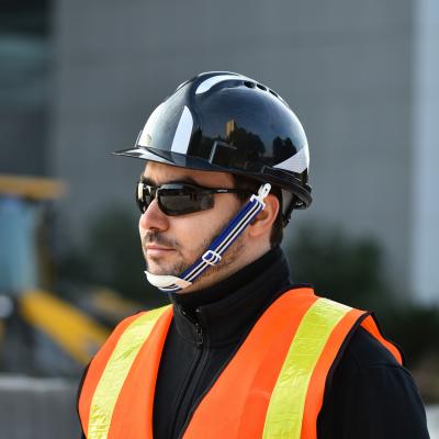Cina ABS nero Shell del casco del lavoro della costruzione CE EN397 di colori di 4/6 di punto 9 in vendita