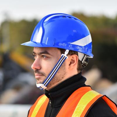 Cina Casco di sicurezza blu di altezza del CE EN397 per le attrezzature di sicurezza del posto di lavoro del lavoro elettrico in vendita