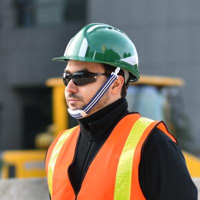 Cina OEM ad alta densità verde di Shell dell'ABS dell'ANSI Z89.1 del casco del cantiere del lavoratore in vendita