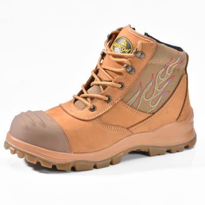 Cina Stivali di cuoio HRO 300 solo Toe Work Boots composito di gomma termoresistente del lavoro degli uomini dell'ANSI dell'americano in vendita
