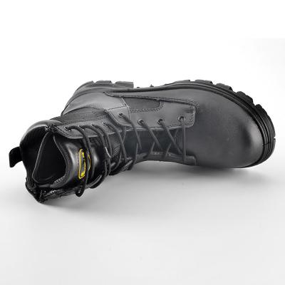 Cina Stivali d'acciaio industriali H-9438 SAFETOE dell'esercito di Toe Cap Rigger Boots Police in vendita