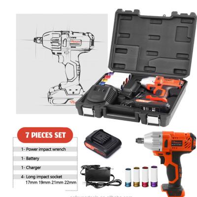 Cina set di strumenti della chiave pneumatica della batteria di Wrench Set Power del driver di impatto 3000RPM di 20Volts 1/2in in vendita