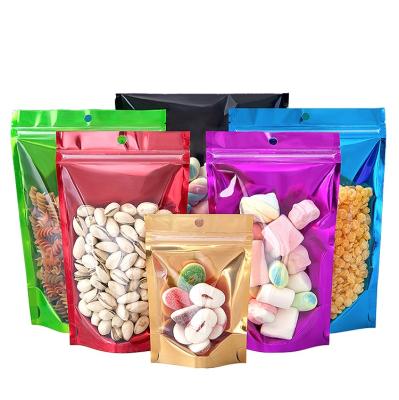 China Premium Stand up Pouch Clear Resealable Plastic Zip Lock Bag for Snacks Candy Coffee Cereal Storage for sale