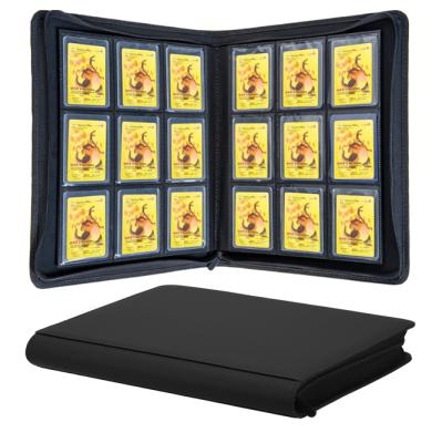 China Wholesale 9 Pockets Top Loader Binder Large Capacity PU Leather Photo Card Toploaders Binder for sale