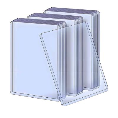 China Semi-Rigid Card Holder Ultra Clear 35PT Toploaders PVC Trading Cards Toploaders for Baseball Poke-mon for sale