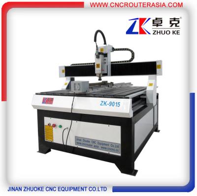 China air cooling spindle 9015 CNC Advertising Engraving Cutting Machine with rotary axis for sale