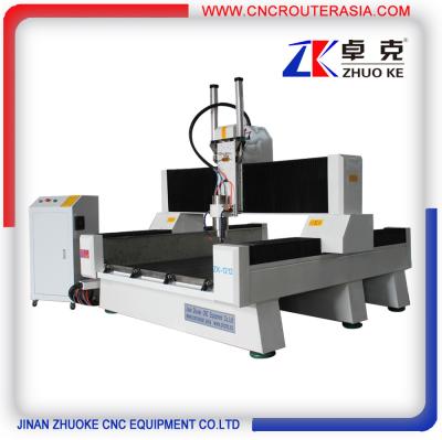 China Heavy duty 4 axis Stone Carving CNC Router with air cylinder ZK-1212 1200*1200mm for sale