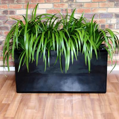 China Gráfico Planteiras de flores de resina de fibra de vidro de estilo moderno Potes de plantas de FRP para decoração à venda