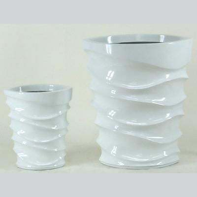 Cina Moderne vasi da fiore in fibra di vetro per la decorazione del giardino domestico all'aperto in vendita