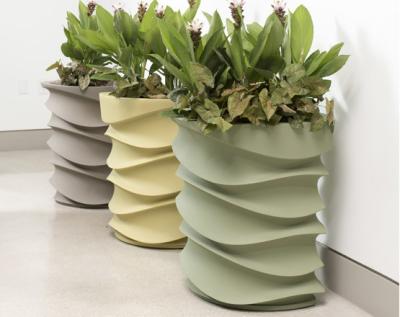 Cina Moderne vasi da fiore in fibra di vetro per la decorazione del giardino domestico all'aperto in vendita