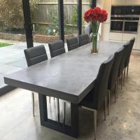 China QG 000 Outdoor Concrete Dining Table - GRC Construction, 10-500 Sets Capacity, Weather-Resistant for Patio & Garden for sale