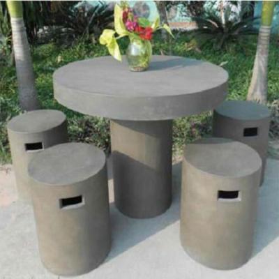 China Home Furniture Modern Living Room Concrete Table White Round Concrete Coffee Table for sale