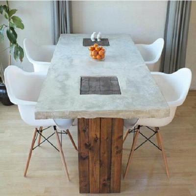 China Home Furniture Modern Living Room Concrete Table White Round Concrete Coffee Table for sale