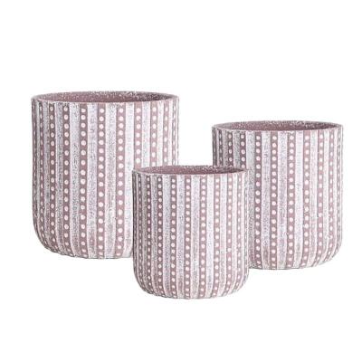 China Flower / Green Plant Glass Reinforced Concrete Plant Containers With Drainage Holes for sale