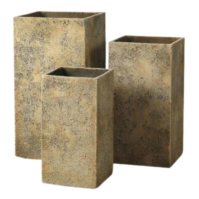 Китай Ручно вырезанные устойчивые к погодным условиям цементные горшки для внутреннего и наружного декора продается
