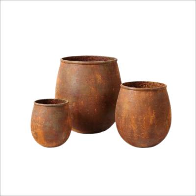 Китай Круглые ручные резные ГРК плантационные горшки для внутреннего и наружного декора продается