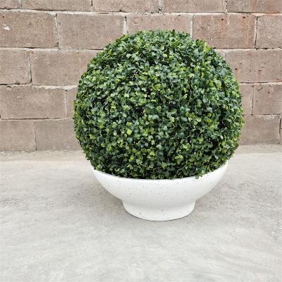 Chine Bowl Shape Fiber Clay Flower Pot Small Size Bowl Planter Box For Indoor Outdoor Home Garden à vendre