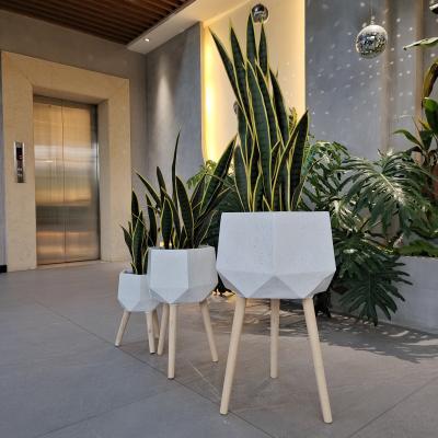 China Plantador de argila de fibra de limpeza fácil para individualidade interna e externa à venda