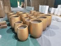 China Customizable Fiberglass Flower Pots 10-Day Sample Round Square Rectangular Planters for sale