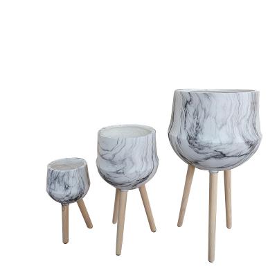 中国 魅力的な丸い繊維粘土プランター 家庭 庭 庭 屋内 販売のため