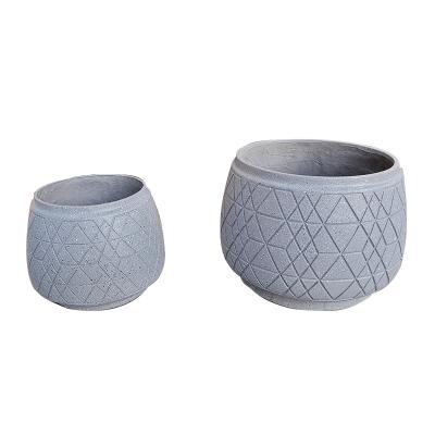 China Texture Surface Fiber Cement Pot For Charcoal Oven Camping Burners Heater Warmer for sale