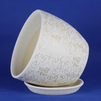 China Round Glazed Flower Pots with Glossy Finish Add Elegance to Your Garden for sale
