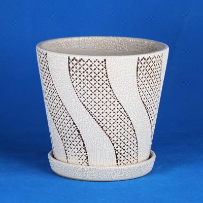 China Potes de barro de acabamento brilhante com buracos de drenagem à venda