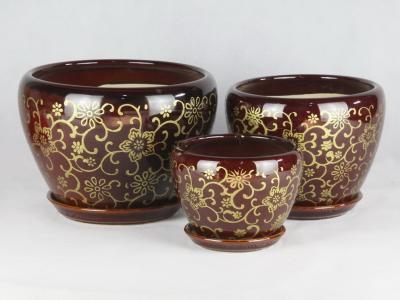 Cina Pottine di ceramica facili da pulire per succulenti e cactus Di varie dimensioni disponibili in vendita