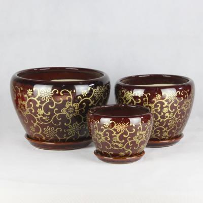 Cina Pottine di ceramica facili da pulire per succulenti e cactus Di varie dimensioni disponibili in vendita