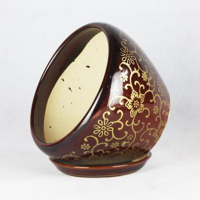 Cina Pottine di ceramica facili da pulire per succulenti e cactus Di varie dimensioni disponibili in vendita