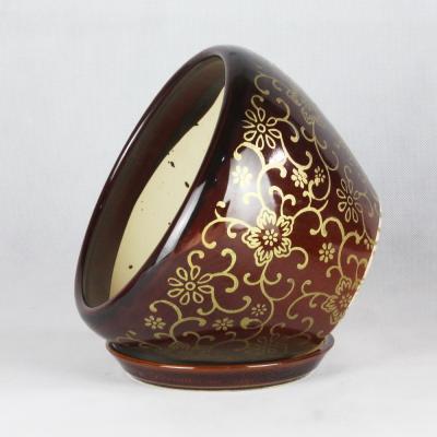 Cina Pottine di ceramica facili da pulire per succulenti e cactus Di varie dimensioni disponibili in vendita