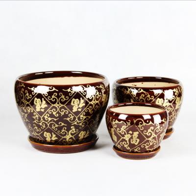 Cina Pottine di ceramica facili da pulire per succulenti e cactus Di varie dimensioni disponibili in vendita