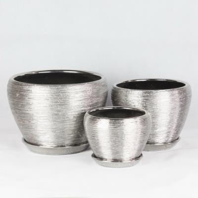 Cina Pottine di ceramica facili da pulire per succulenti e cactus Di varie dimensioni disponibili in vendita