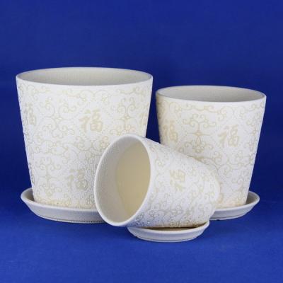 Cina Pottine di ceramica personalizzabili per il giardinaggio in diversi colori in vendita