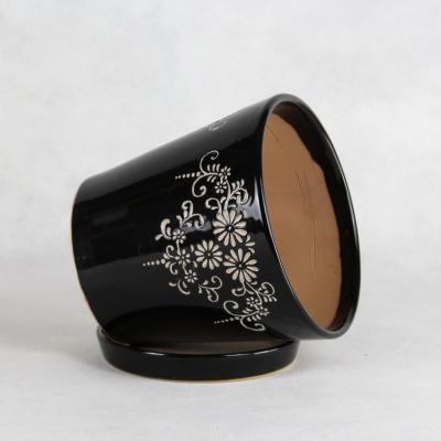 Cina Pottine di ceramica personalizzabili per il giardinaggio in diversi colori in vendita