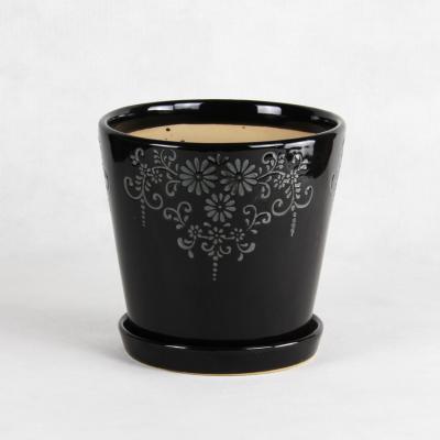 Cina Pottine di ceramica personalizzabili per il giardinaggio in diversi colori in vendita