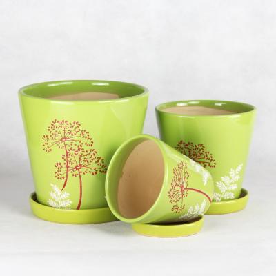 Cina Pottine di ceramica personalizzabili per il giardinaggio in diversi colori in vendita