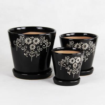 Cina Pottine di ceramica personalizzabili per il giardinaggio in diversi colori in vendita