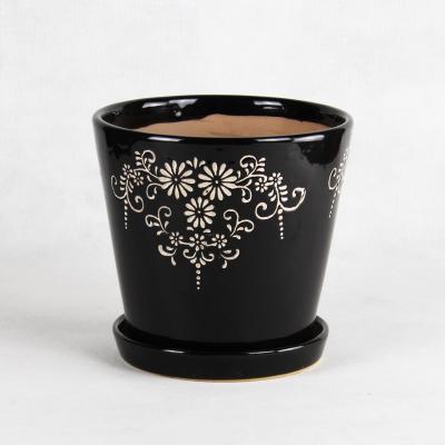 Cina Pottine di ceramica personalizzabili per il giardinaggio in diversi colori in vendita