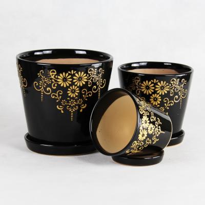 Cina Pottine di ceramica personalizzabili per il giardinaggio in diversi colori in vendita