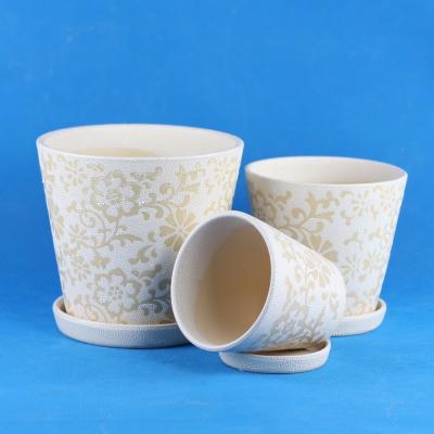 Cina Pottine di ceramica personalizzabili per il giardinaggio in diversi colori in vendita