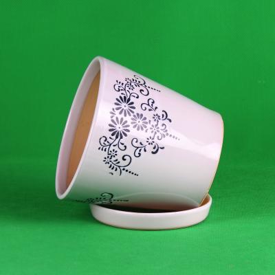 Cina Pottine di ceramica personalizzabili per il giardinaggio in diversi colori in vendita