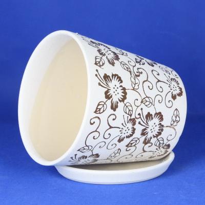 Cina Pottine di ceramica personalizzabili per il giardinaggio in diversi colori in vendita