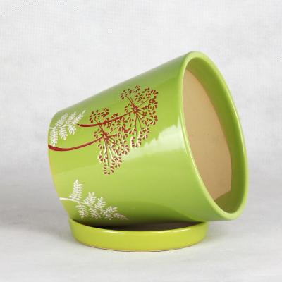 Cina Pottine di ceramica personalizzabili per il giardinaggio in diversi colori in vendita