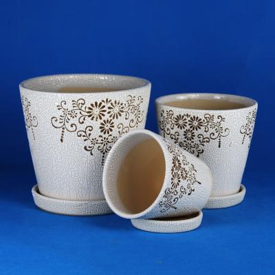 Cina Pottine di ceramica personalizzabili per il giardinaggio in diversi colori in vendita